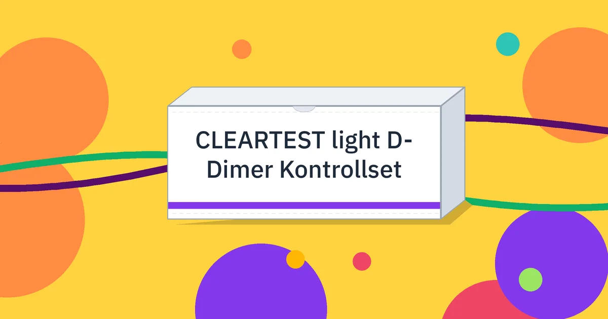 Symbolbild: Packung mit der Aufschrift CLEARTEST light D-Dimer Kontrollset (PZN 18781417) – Verfügbarkeit und Bezug in Apotheken in Frankfurt am Main