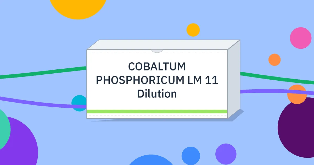 Symbolbild: Packung mit der Aufschrift COBALTUM PHOSPHORICUM LM 11 Dilution (PZN 12824025) – Verfügbarkeit und Bezug in Apotheken in Frankfurt am Main