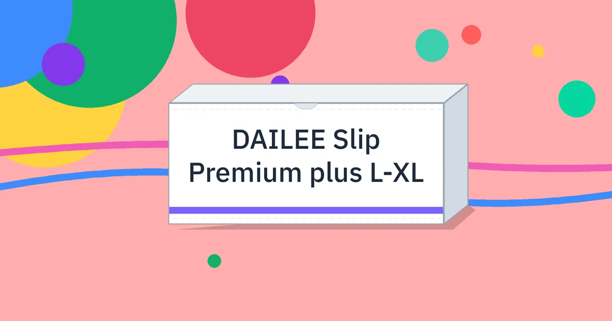 Symbolbild: Packung mit der Aufschrift DAILEE Slip Premium plus L-XL (PZN 18114313) – Verfügbarkeit und Bezug in Apotheken in Frankfurt am Main