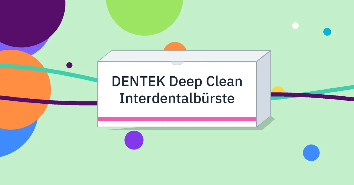 Symbolbild: Packung mit der Aufschrift DENTEK Deep Clean Interdentalbürste (PZN 14028031) – Verfügbarkeit und Bezug in Apotheken in Frankfurt am Main