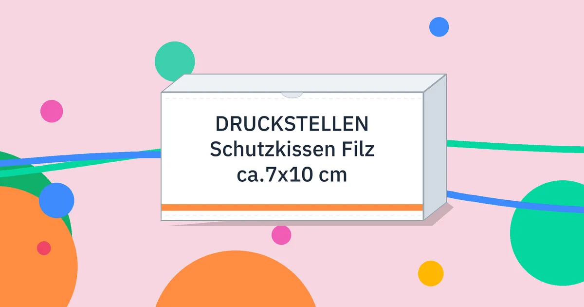 Symbolbild: Packung mit der Aufschrift DRUCKSTELLEN Schutzkissen Filz ca.7x10 cm (PZN 11025204) – Verfügbarkeit und Bezug in Apotheken in Frankfurt am Main