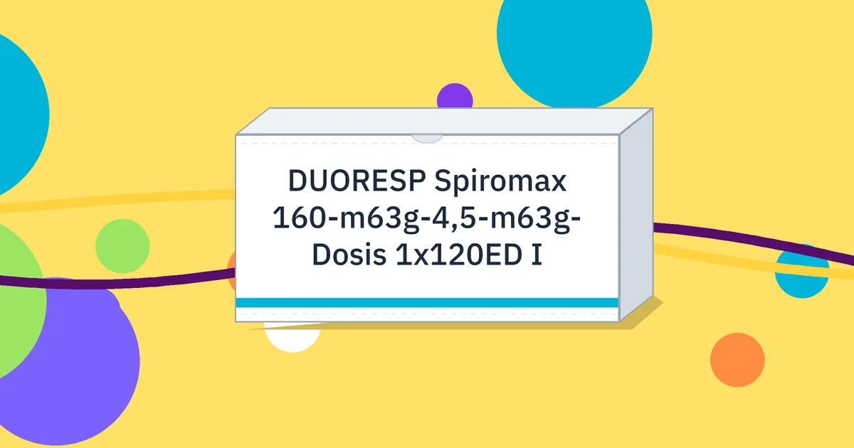 Symbolbild: Packung mit der Aufschrift DUORESP Spiromax 160-m63g-4,5-m63g-Dosis 1x120ED I (PZN 10813187) – Verfügbarkeit und Bezug in Apotheken in Frankfurt am Main