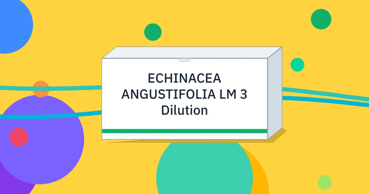 Symbolbild: Packung mit der Aufschrift ECHINACEA ANGUSTIFOLIA LM 3 Dilution (PZN 12843844) – Verfügbarkeit und Bezug in Apotheken in Frankfurt am Main