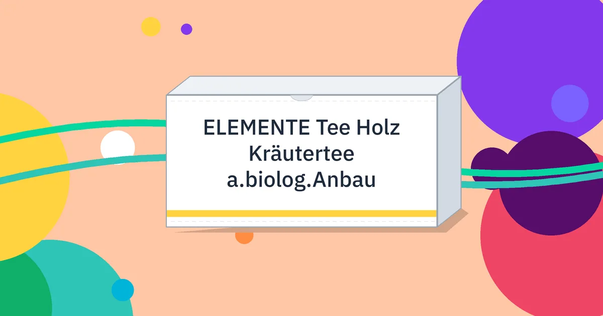 Symbolbild: Packung mit der Aufschrift ELEMENTE Tee Holz Kräutertee a.biolog.Anbau (PZN 11034723) – Verfügbarkeit und Bezug in Apotheken in Frankfurt am Main