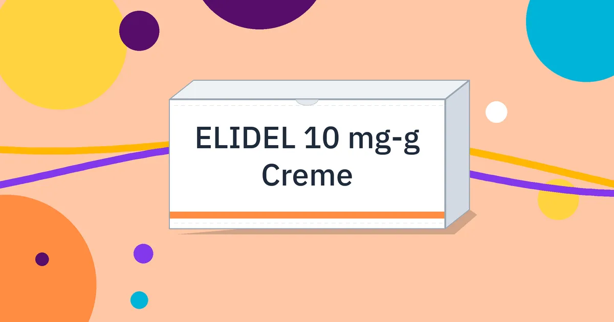 Symbolbild: Packung mit der Aufschrift ELIDEL 10 mg-g Creme (PZN 02180555) – Verfügbarkeit und Bezug in Apotheken in Frankfurt am Main