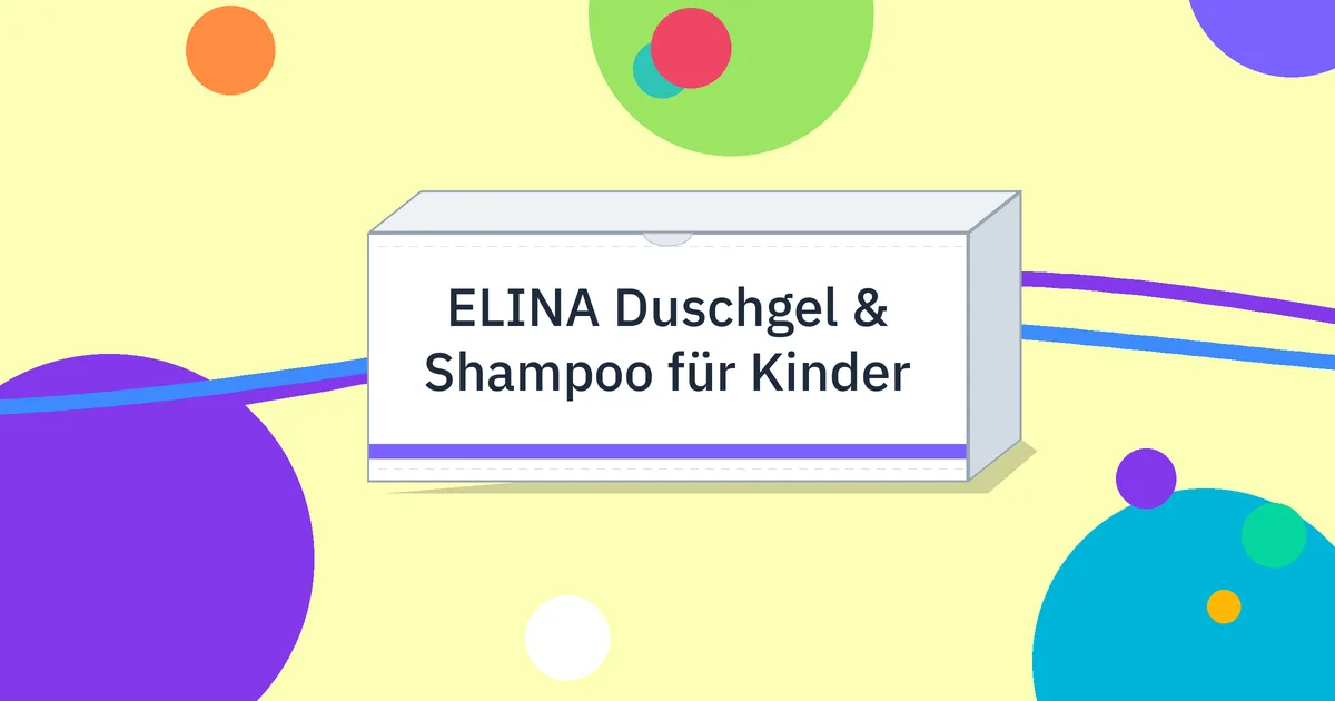 Symbolbild: Packung mit der Aufschrift ELINA Duschgel & Shampoo für Kinder (PZN 11551097) – Verfügbarkeit und Bezug in Apotheken in Frankfurt am Main