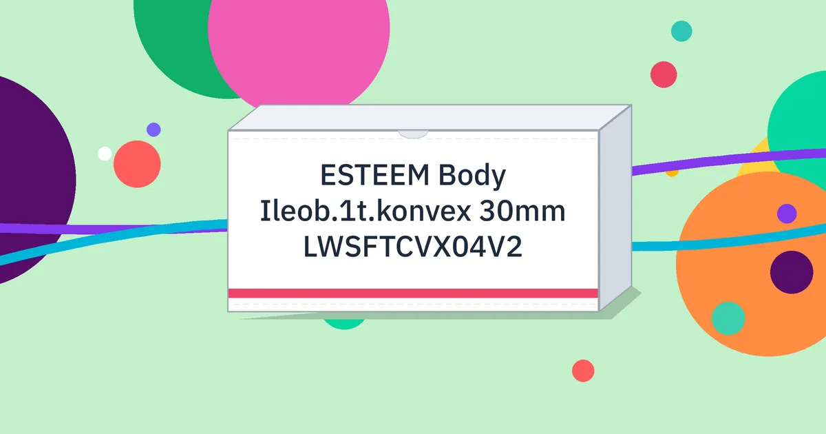 Symbolbild: Packung mit der Aufschrift ESTEEM Body Ileob.1t.konvex 30mm LWSFTCVX04V2 (PZN 18837721) – Verfügbarkeit und Bezug in Apotheken in Frankfurt am Main