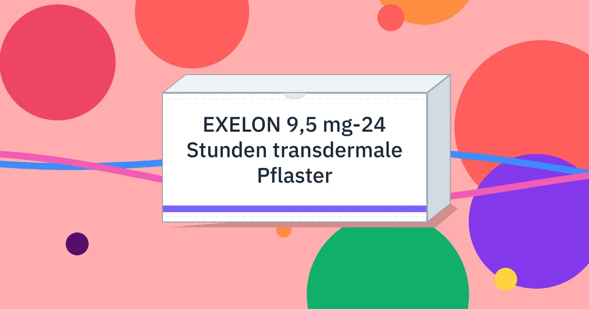 Symbolbild: Packung mit der Aufschrift EXELON 9,5 mg-24 Stunden transdermale Pflaster (PZN 10398707) – Verfügbarkeit und Bezug in Apotheken in Frankfurt am Main