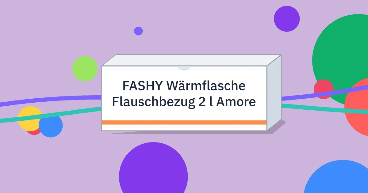 Symbolbild: Packung mit der Aufschrift FASHY Wärmflasche Flauschbezug 2 l Amore (PZN 19137316) – Verfügbarkeit und Bezug in Apotheken in Frankfurt am Main