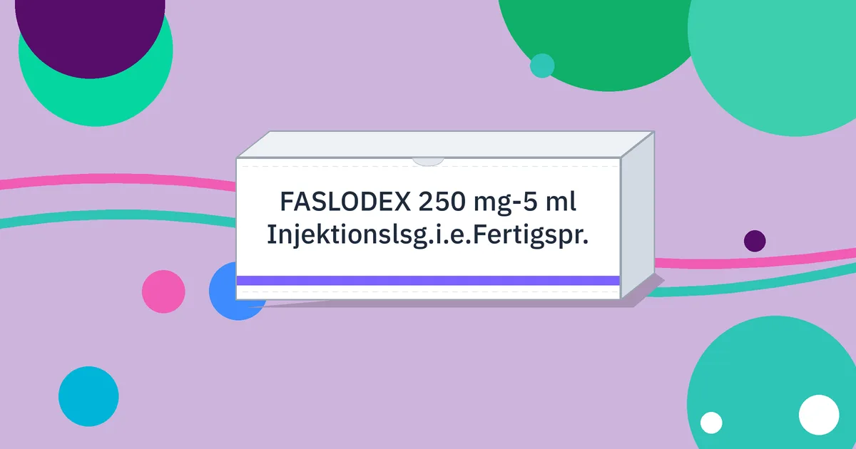 Symbolbild: Packung mit der Aufschrift FASLODEX 250 mg-5 ml Injektionslsg.i.e.Fertigspr. (PZN 04682700) – Verfügbarkeit und Bezug in Apotheken in Frankfurt am Main
