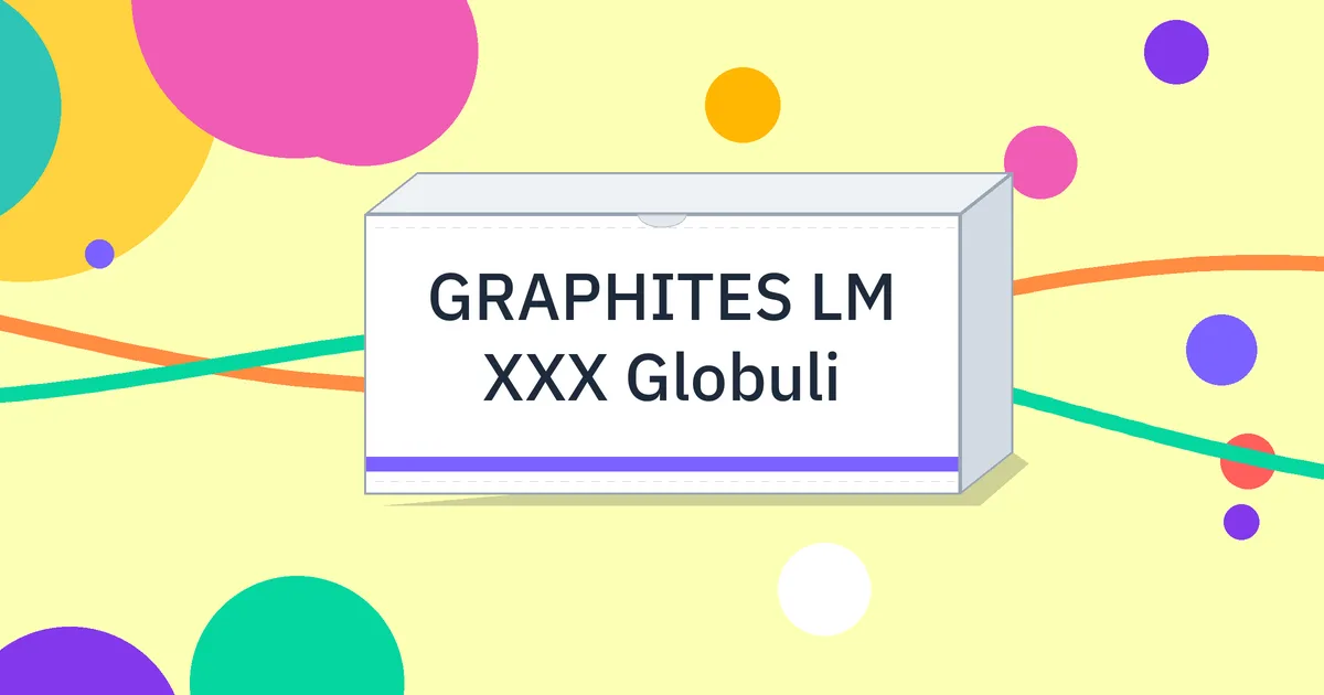 Symbolbild: Packung mit der Aufschrift GRAPHITES LM XXX Globuli (PZN 02677758) – Verfügbarkeit und Bezug in Apotheken in Frankfurt am Main