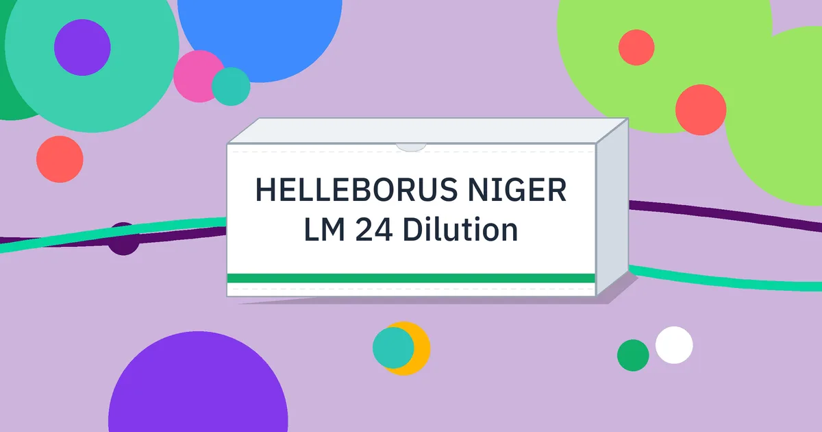 Symbolbild: Packung mit der Aufschrift HELLEBORUS NIGER LM 24 Dilution (PZN 10919106) – Verfügbarkeit und Bezug in Apotheken in Frankfurt am Main