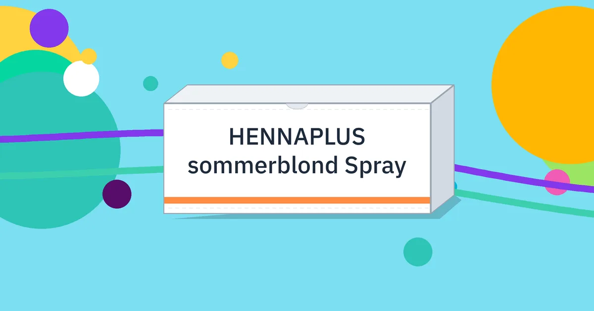 Symbolbild: Packung mit der Aufschrift HENNAPLUS sommerblond Spray (PZN 08775551) – Verfügbarkeit und Bezug in Apotheken in Frankfurt am Main