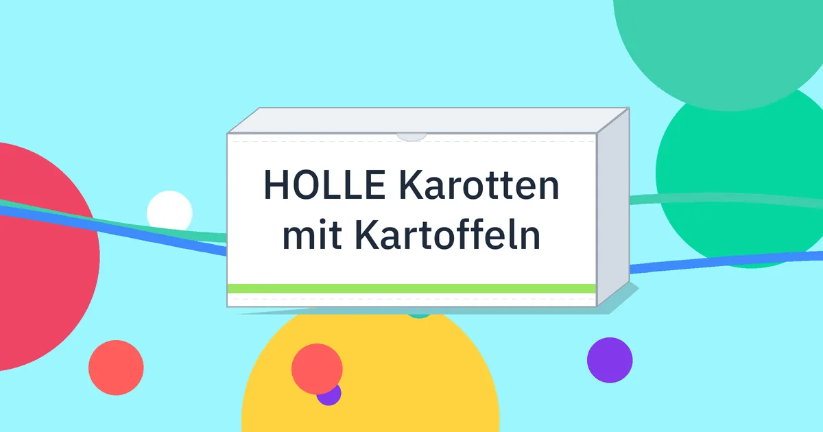 Symbolbild: Packung mit der Aufschrift HOLLE Karotten mit Kartoffeln (PZN 02075870) – Verfügbarkeit und Bezug in Apotheken in Frankfurt am Main