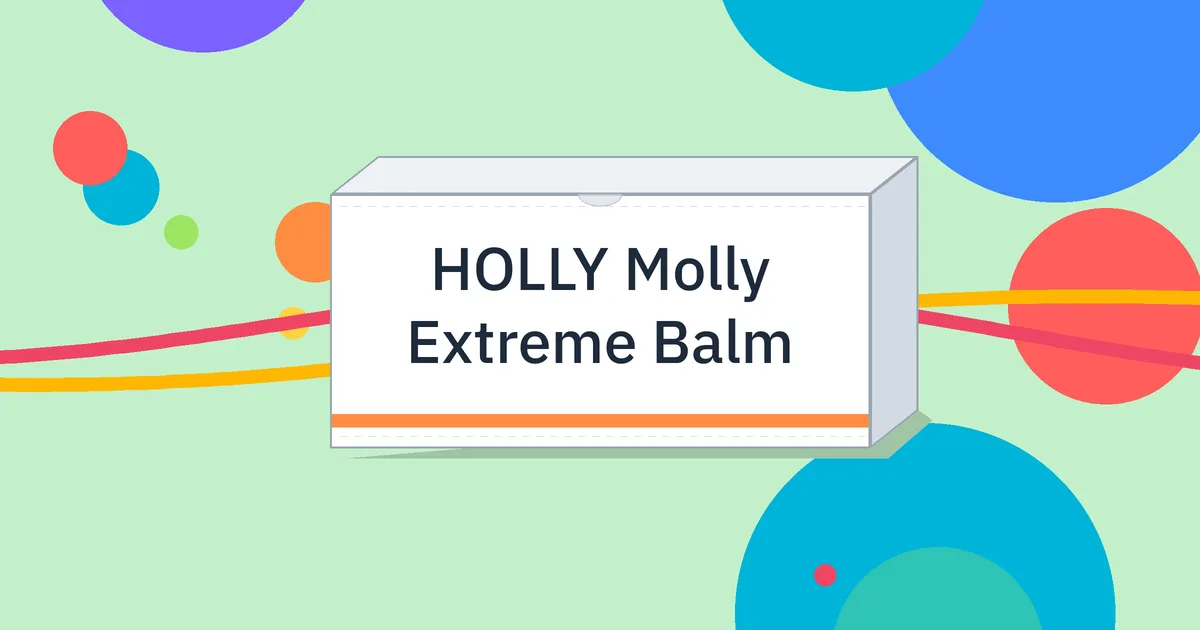 Symbolbild: Packung mit der Aufschrift HOLLY Molly Extreme Balm (PZN 19113994) – Verfügbarkeit und Bezug in Apotheken in Frankfurt am Main