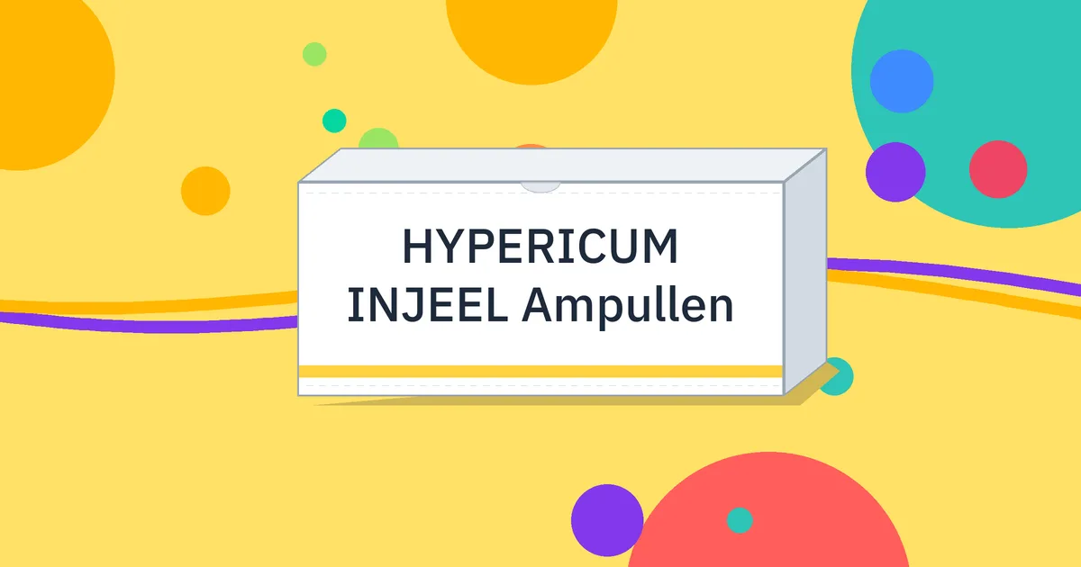 Symbolbild: Packung mit der Aufschrift HYPERICUM INJEEL Ampullen (PZN 00512579) – Verfügbarkeit und Bezug in Apotheken in Frankfurt am Main