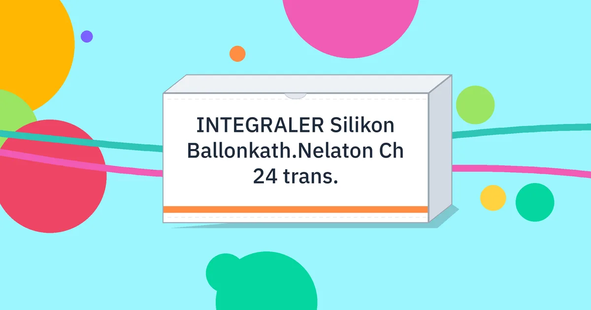 Symbolbild: Packung mit der Aufschrift INTEGRALER Silikon Ballonkath.Nelaton Ch 24 trans. (PZN 16825085) – Verfügbarkeit und Bezug in Apotheken in Frankfurt am Main