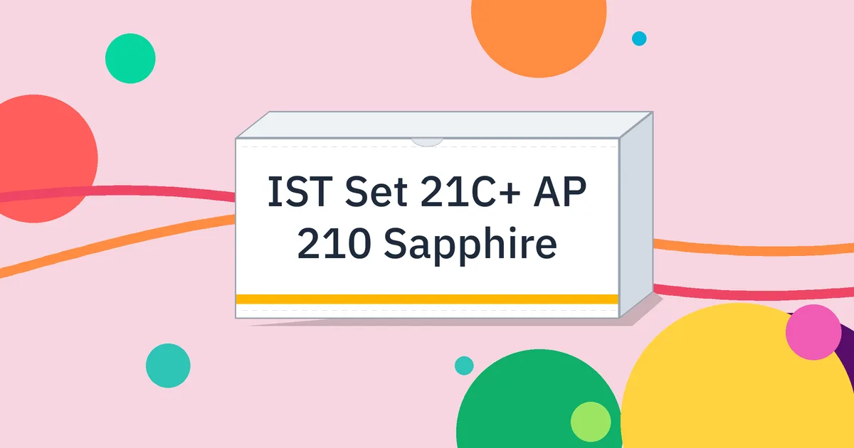 Symbolbild: Packung mit der Aufschrift IST Set 21C+ AP 210 Sapphire (PZN 18702317) – Verfügbarkeit und Bezug in Apotheken in Frankfurt am Main