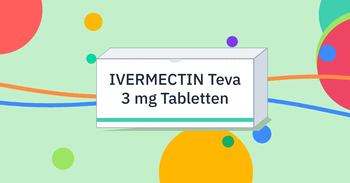 Symbolbild: Packung mit der Aufschrift IVERMECTIN Teva 3 mg Tabletten (PZN 19952341) – Verfügbarkeit und Bezug in Apotheken in Frankfurt am Main
