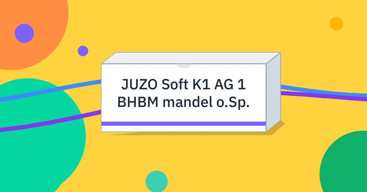 Symbolbild: Packung mit der Aufschrift JUZO Soft K1 AG 1 BHBM mandel o.Sp. (PZN 14857129) – Verfügbarkeit und Bezug in Apotheken in Frankfurt am Main