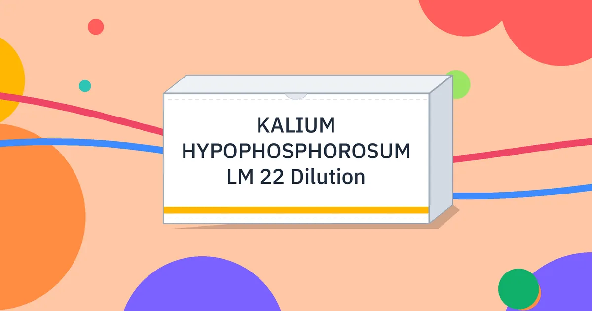 Symbolbild: Packung mit der Aufschrift KALIUM HYPOPHOSPHOROSUM LM 22 Dilution (PZN 12922070) – Verfügbarkeit und Bezug in Apotheken in Frankfurt am Main