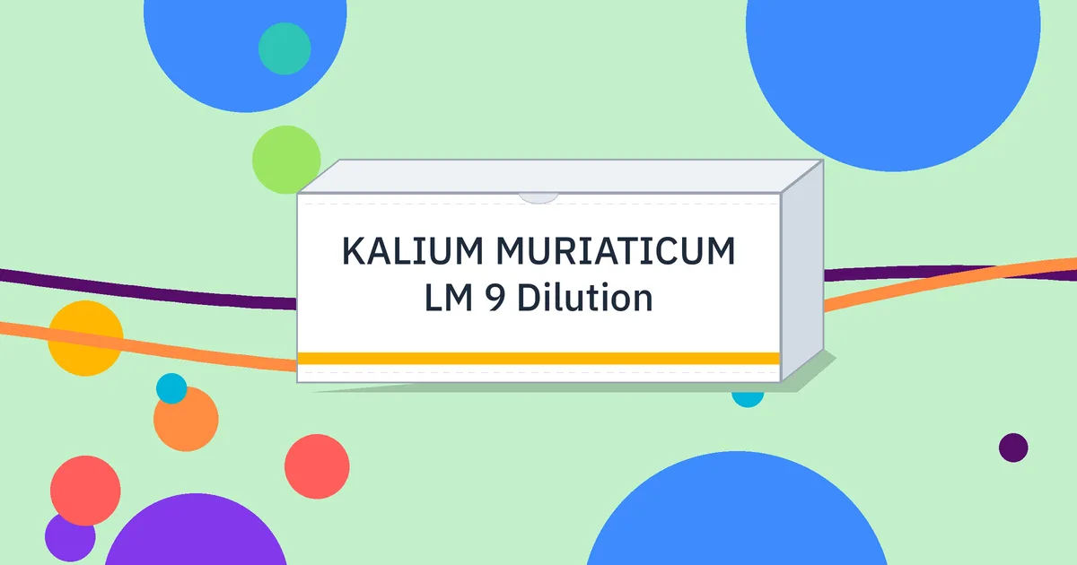 Symbolbild: Packung mit der Aufschrift KALIUM MURIATICUM LM 9 Dilution (PZN 12922822) – Verfügbarkeit und Bezug in Apotheken in Frankfurt am Main