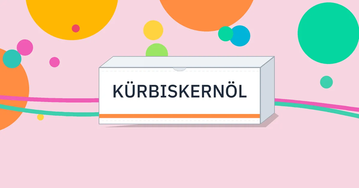 Symbolbild: Packung mit der Aufschrift KÜRBISKERNÖL (PZN 19201758) – Verfügbarkeit und Bezug in Apotheken in Frankfurt am Main
