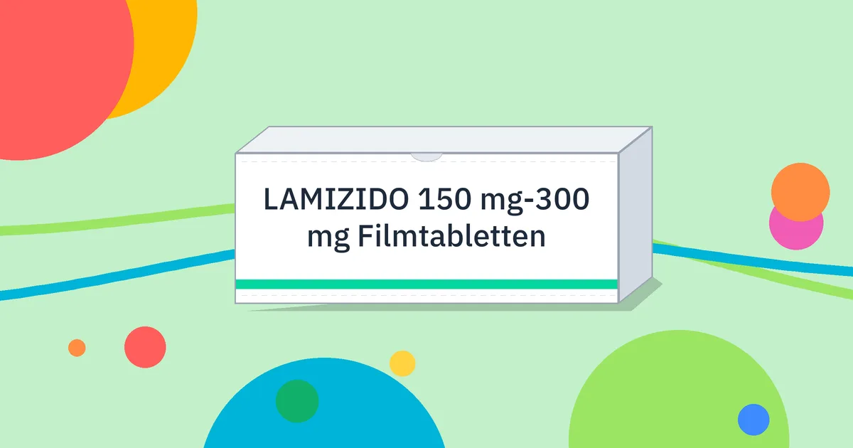 Symbolbild: Packung mit der Aufschrift LAMIZIDO 150 mg-300 mg Filmtabletten (PZN 11292224) – Verfügbarkeit und Bezug in Apotheken in Frankfurt am Main