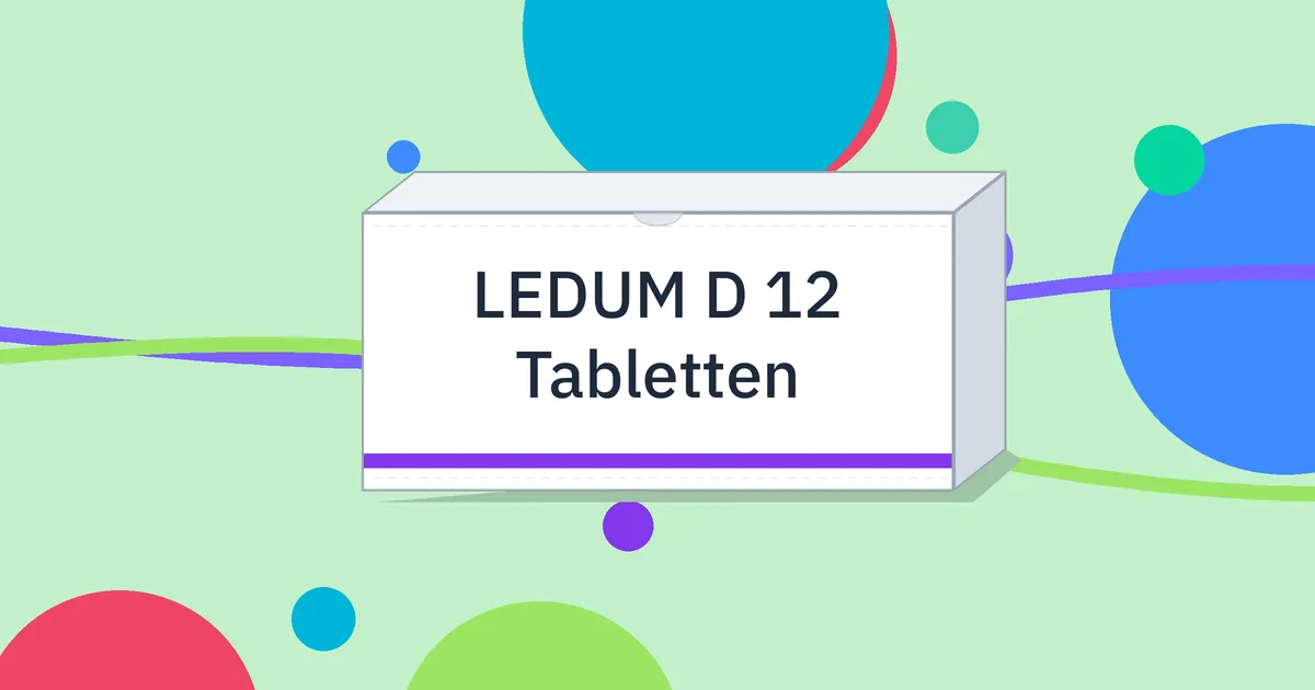 Symbolbild: Packung mit der Aufschrift LEDUM D 12 Tabletten (PZN 02103170) – Verfügbarkeit und Bezug in Apotheken in Frankfurt am Main