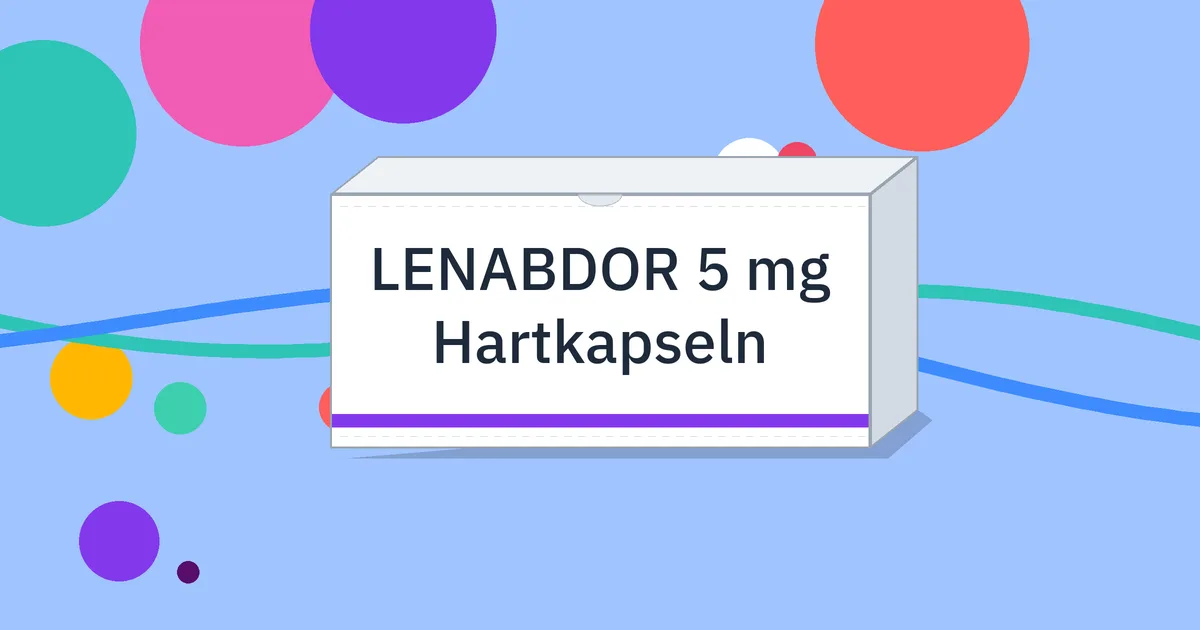 Symbolbild: Packung mit der Aufschrift LENABDOR 5 mg Hartkapseln (PZN 17605457) – Verfügbarkeit und Bezug in Apotheken in Frankfurt am Main