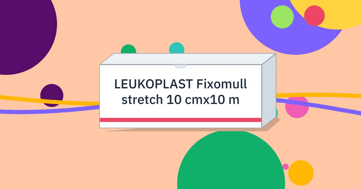 Symbolbild: Packung mit der Aufschrift LEUKOPLAST Fixomull stretch 10 cmx10 m (PZN 17515760) – Verfügbarkeit und Bezug in Apotheken in Frankfurt am Main