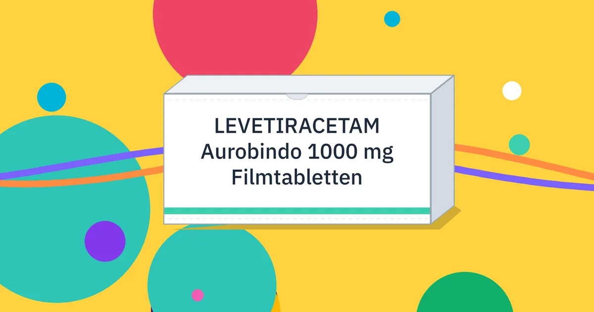 Symbolbild: Packung mit der Aufschrift LEVETIRACETAM Aurobindo 1000 mg Filmtabletten (PZN 18187370) – Verfügbarkeit und Bezug in Apotheken in Frankfurt am Main