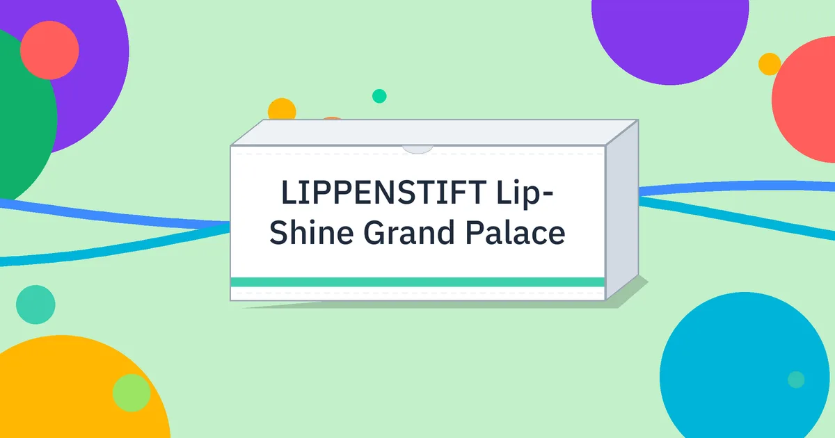 Symbolbild: Packung mit der Aufschrift LIPPENSTIFT Lip-Shine Grand Palace (PZN 19169078) – Verfügbarkeit und Bezug in Apotheken in Frankfurt am Main