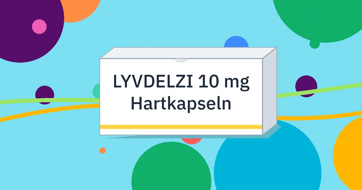 Symbolbild: Packung mit der Aufschrift LYVDELZI 10 mg Hartkapseln (PZN 19624453) – Verfügbarkeit und Bezug in Apotheken in Frankfurt am Main