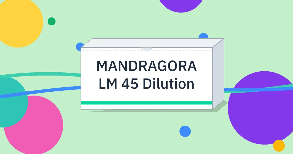 Symbolbild: Packung mit der Aufschrift MANDRAGORA LM 45 Dilution (PZN 12942144) – Verfügbarkeit und Bezug in Apotheken in Frankfurt am Main