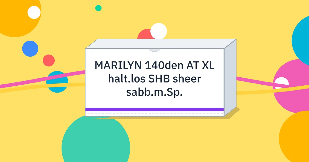 Symbolbild: Packung mit der Aufschrift MARILYN 140den AT XL halt.los SHB sheer sabb.m.Sp. (PZN 16186633) – Verfügbarkeit und Bezug in Apotheken in Frankfurt am Main