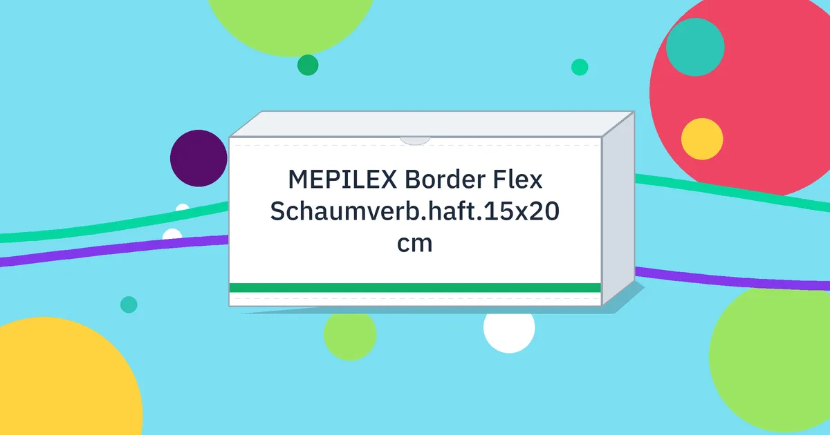 Symbolbild: Packung mit der Aufschrift MEPILEX Border Flex Schaumverb.haft.15x20 cm (PZN 19707452) – Verfügbarkeit und Bezug in Apotheken in Frankfurt am Main