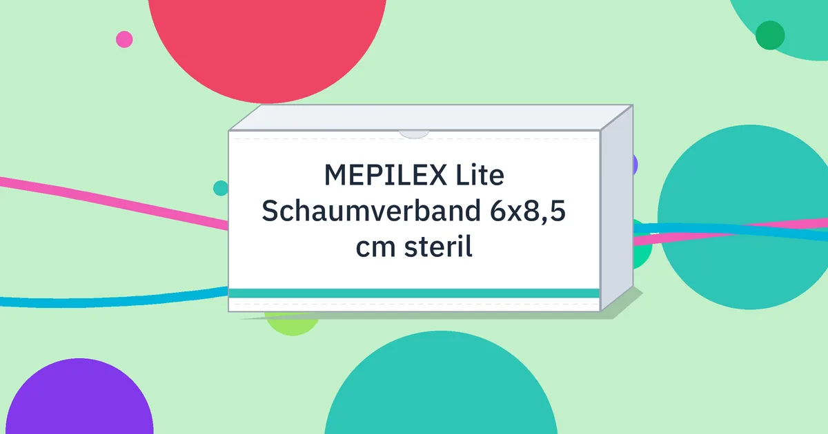 Symbolbild: Packung mit der Aufschrift MEPILEX Lite Schaumverband 6x8,5 cm steril (PZN 13835700) – Verfügbarkeit und Bezug in Apotheken in Frankfurt am Main