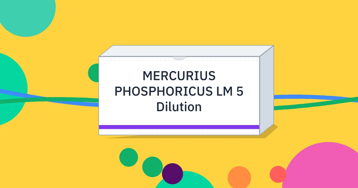 Symbolbild: Packung mit der Aufschrift MERCURIUS PHOSPHORICUS LM 5 Dilution (PZN 12952639) – Verfügbarkeit und Bezug in Apotheken in Frankfurt am Main