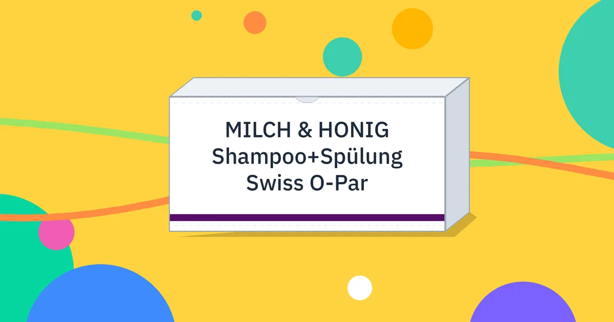 Symbolbild: Packung mit der Aufschrift MILCH & HONIG Shampoo+Spülung Swiss O-Par (PZN 09751127) – Verfügbarkeit und Bezug in Apotheken in Frankfurt am Main