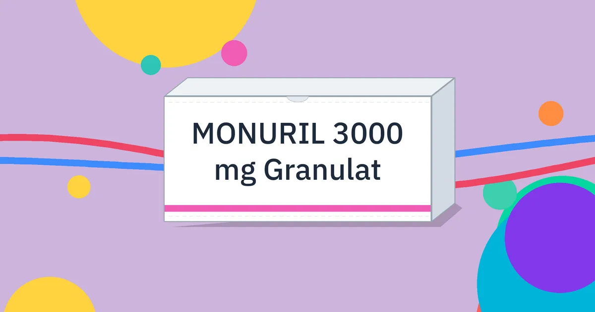 Symbolbild: Packung mit der Aufschrift MONURIL 3000 mg Granulat (PZN 10839206) – Verfügbarkeit und Bezug in Apotheken in Frankfurt am Main
