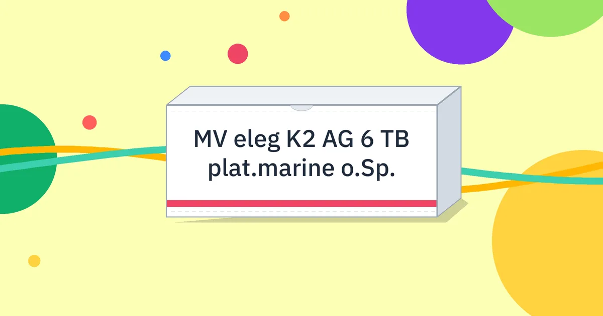 Symbolbild: Packung mit der Aufschrift MV eleg K2 AG 6 TB plat.marine o.Sp. (PZN 15283854) – Verfügbarkeit und Bezug in Apotheken in Frankfurt am Main