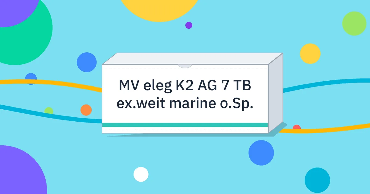 Symbolbild: Packung mit der Aufschrift MV eleg K2 AG 7 TB ex.weit marine o.Sp. (PZN 14611983) – Verfügbarkeit und Bezug in Apotheken in Frankfurt am Main