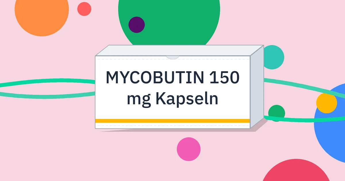Symbolbild: Packung mit der Aufschrift MYCOBUTIN 150 mg Kapseln (PZN 11179433) – Verfügbarkeit und Bezug in Apotheken in Frankfurt am Main