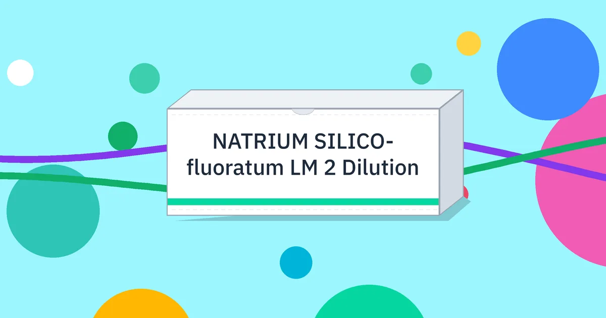 Symbolbild: Packung mit der Aufschrift NATRIUM SILICO-fluoratum LM 2 Dilution (PZN 13617133) – Verfügbarkeit und Bezug in Apotheken in Frankfurt am Main