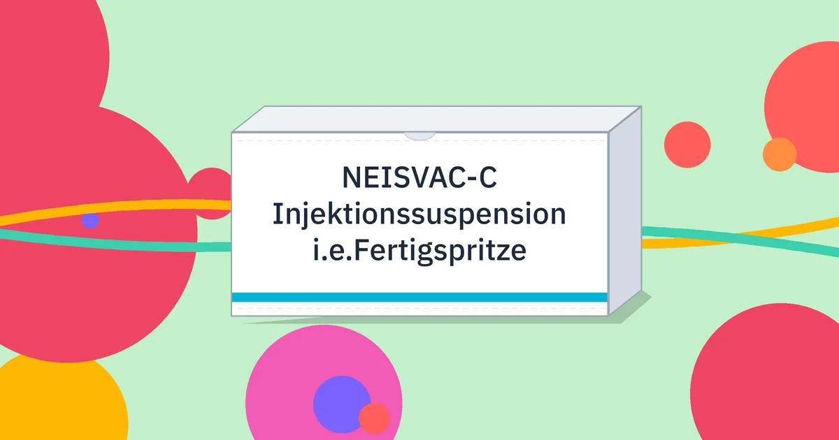 Symbolbild: Packung mit der Aufschrift NEISVAC-C Injektionssuspension i.e.Fertigspritze (PZN 07386617) – Verfügbarkeit und Bezug in Apotheken in Frankfurt am Main