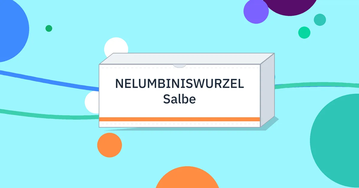 Symbolbild: Packung mit der Aufschrift NELUMBINISWURZEL Salbe (PZN 18259431) – Verfügbarkeit und Bezug in Apotheken in Frankfurt am Main