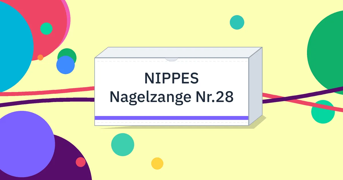 Symbolbild: Packung mit der Aufschrift NIPPES Nagelzange Nr.28 (PZN 01653218) – Verfügbarkeit und Bezug in Apotheken in Frankfurt am Main