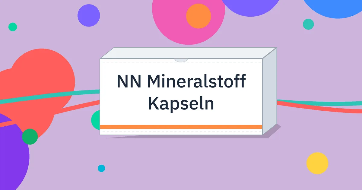 Symbolbild: Packung mit der Aufschrift NN Mineralstoff Kapseln (PZN 15321566) – Verfügbarkeit und Bezug in Apotheken in Frankfurt am Main