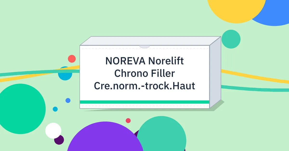 Symbolbild: Packung mit der Aufschrift NOREVA Norelift Chrono Filler Cre.norm.-trock.Haut (PZN 17274084) – Verfügbarkeit und Bezug in Apotheken in Frankfurt am Main
